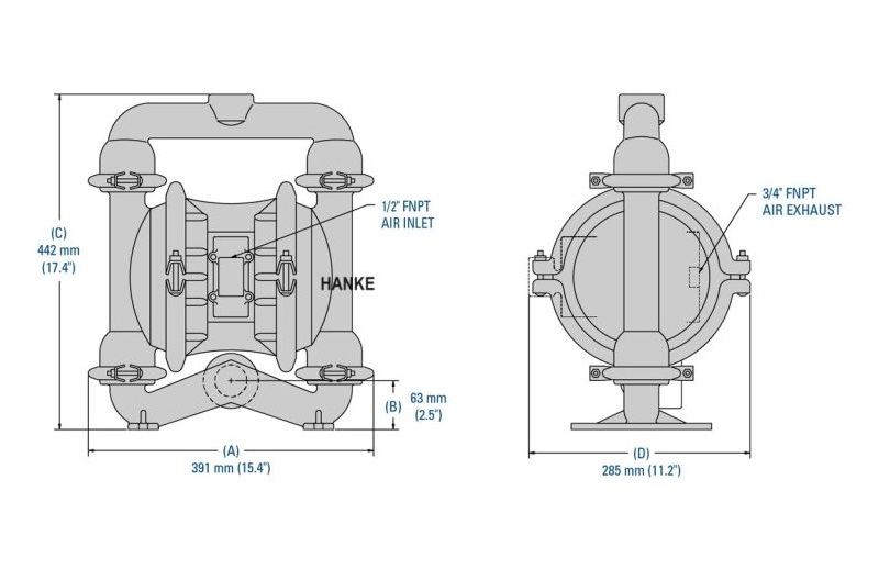 Máy bơm màng Wilden TZ4/AAMAB/TWS/TF/ATF/0014 - Mua tại HANKE chính ...